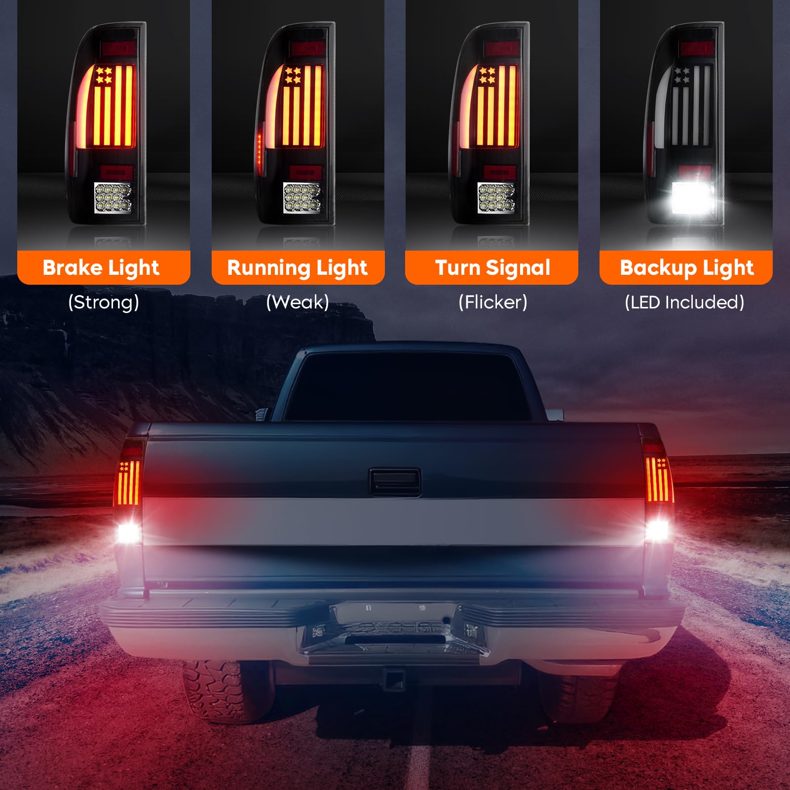 2024 Ford F150 Tail Lights LED Tail Light Assembly Smoke Lens For 97-03 ...