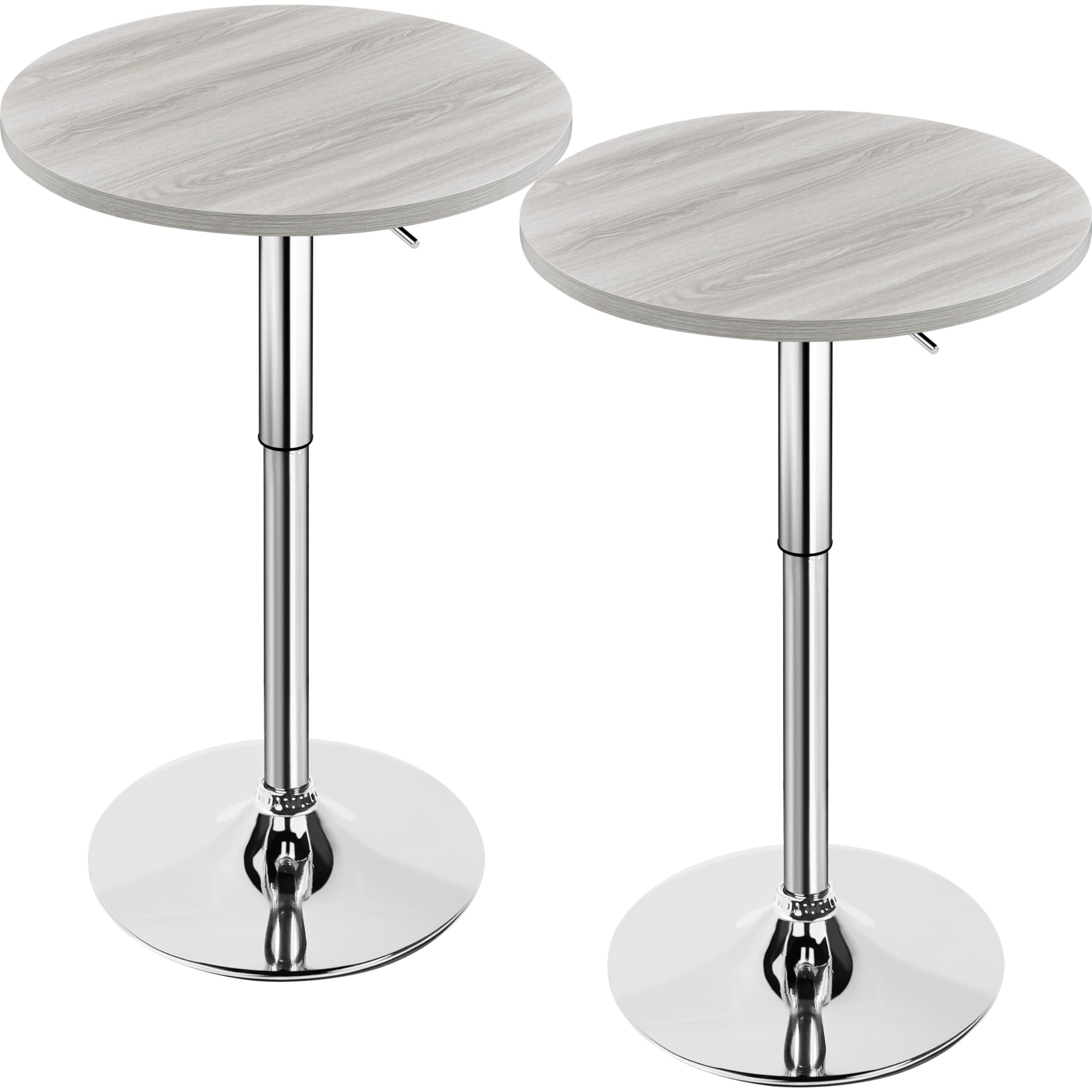 Amazon.com: Yaheetech Round Bar Table, Adjustable Height and 360 ...