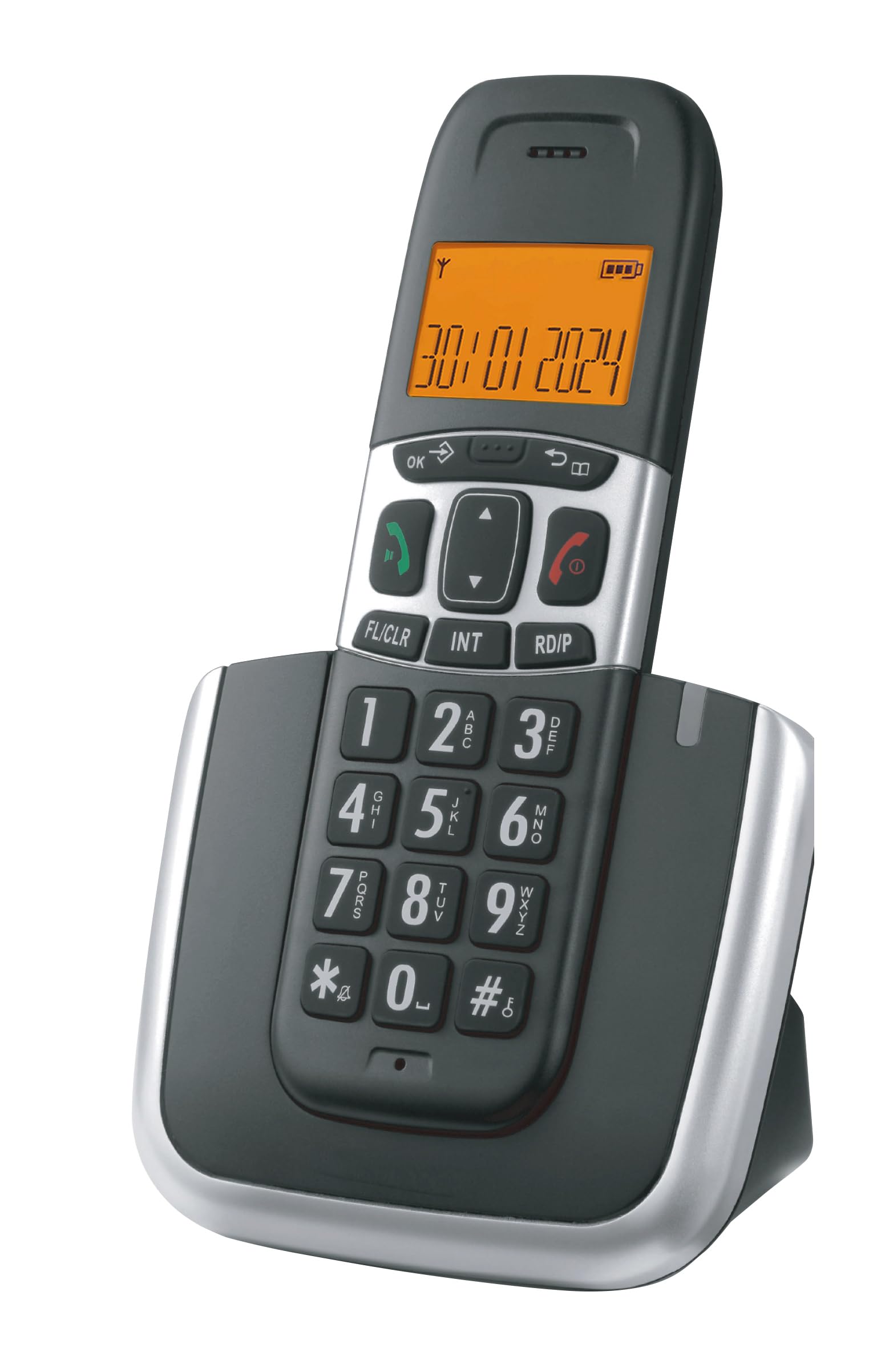 Amazon.com : Ornin D1004 Cordless Phone for Home, ECO Technology, 1.6 ...