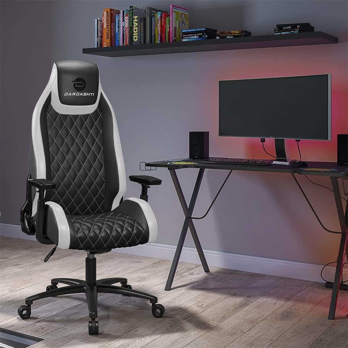 Amazon.com: Gaming Chair Ergonomic Computer Office Chair with Armrest ...