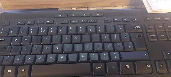 Microsoft Wired Keyboard 600, UK Layout - Black : Amazon.co.uk ...