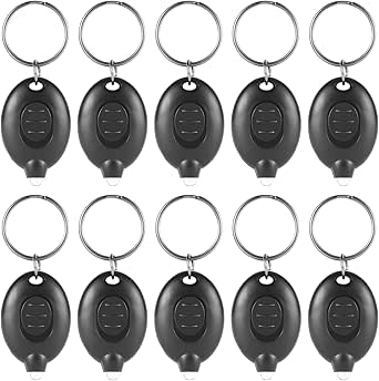 10pcs LED Keychain Flashlight, Portable Mini Key Ring Light Ultra ...