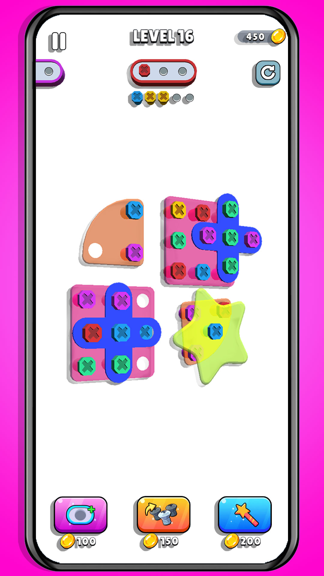 Screw Away 3D Sort Pin Puzzle: Nuts and Bolts Jam Challenge Unscrew ...