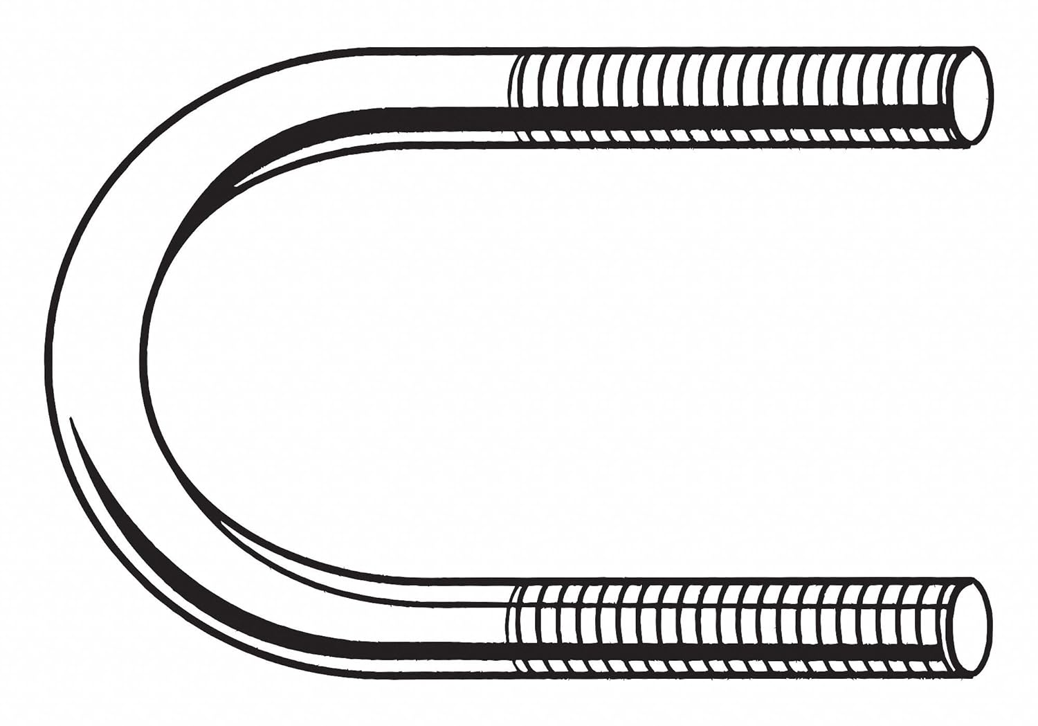 5 16 18 X 2 Pipe Size Plain 304 SS U Bolt Amazon Industrial