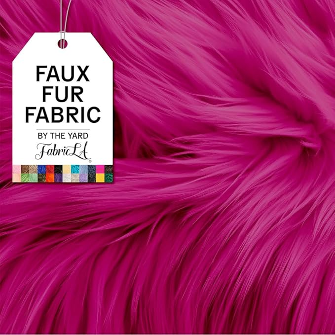 Amazon.com: FabricLA Faux Fur Fabric by The Yard - Artificial Craft Fur ...