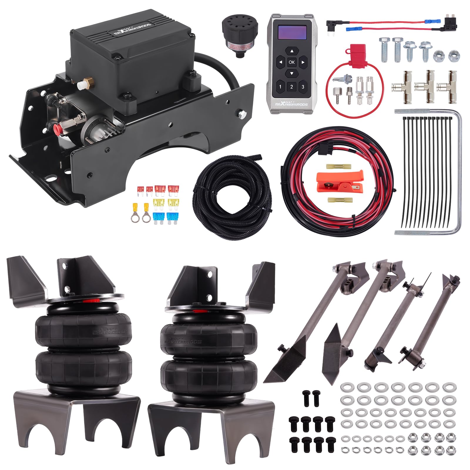Amazon.com: maXpeedingrods 5000 lbs Air Suspension Bags Kit ...