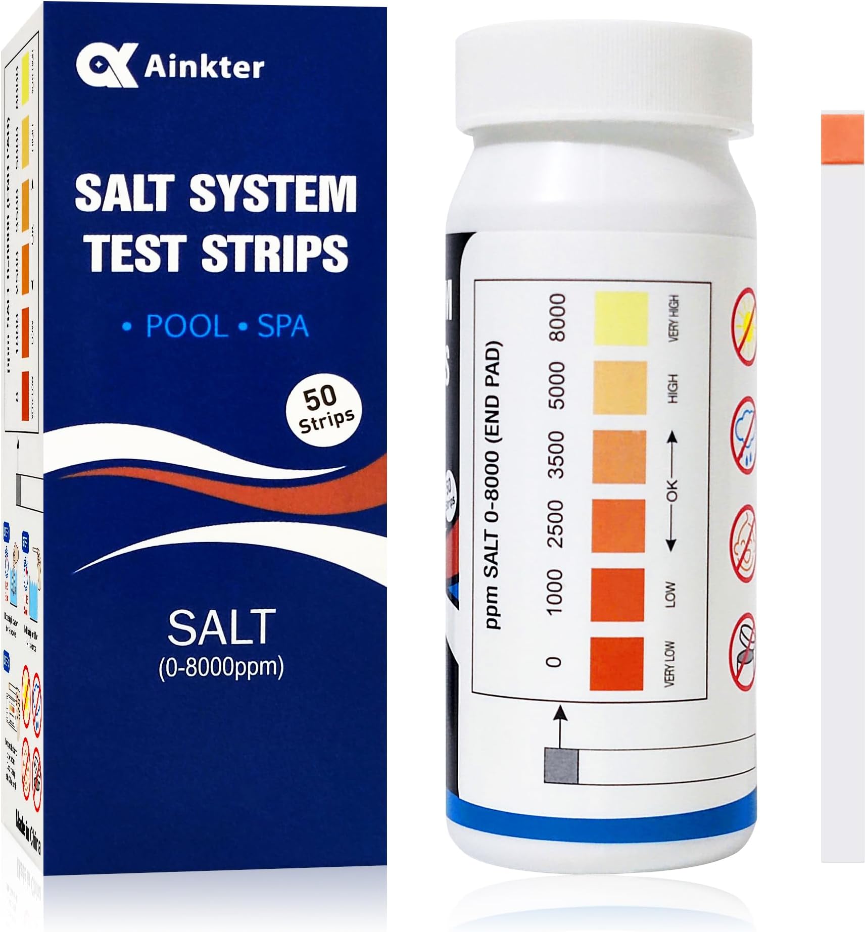 Amazon.com : HotSpring Spas Salt Water Test Strips by Hot Spring Spas ...