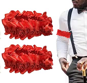 Firdnyohs 1Pair Arm Garters for Men Sleeve Garters 1920's Armband ...
