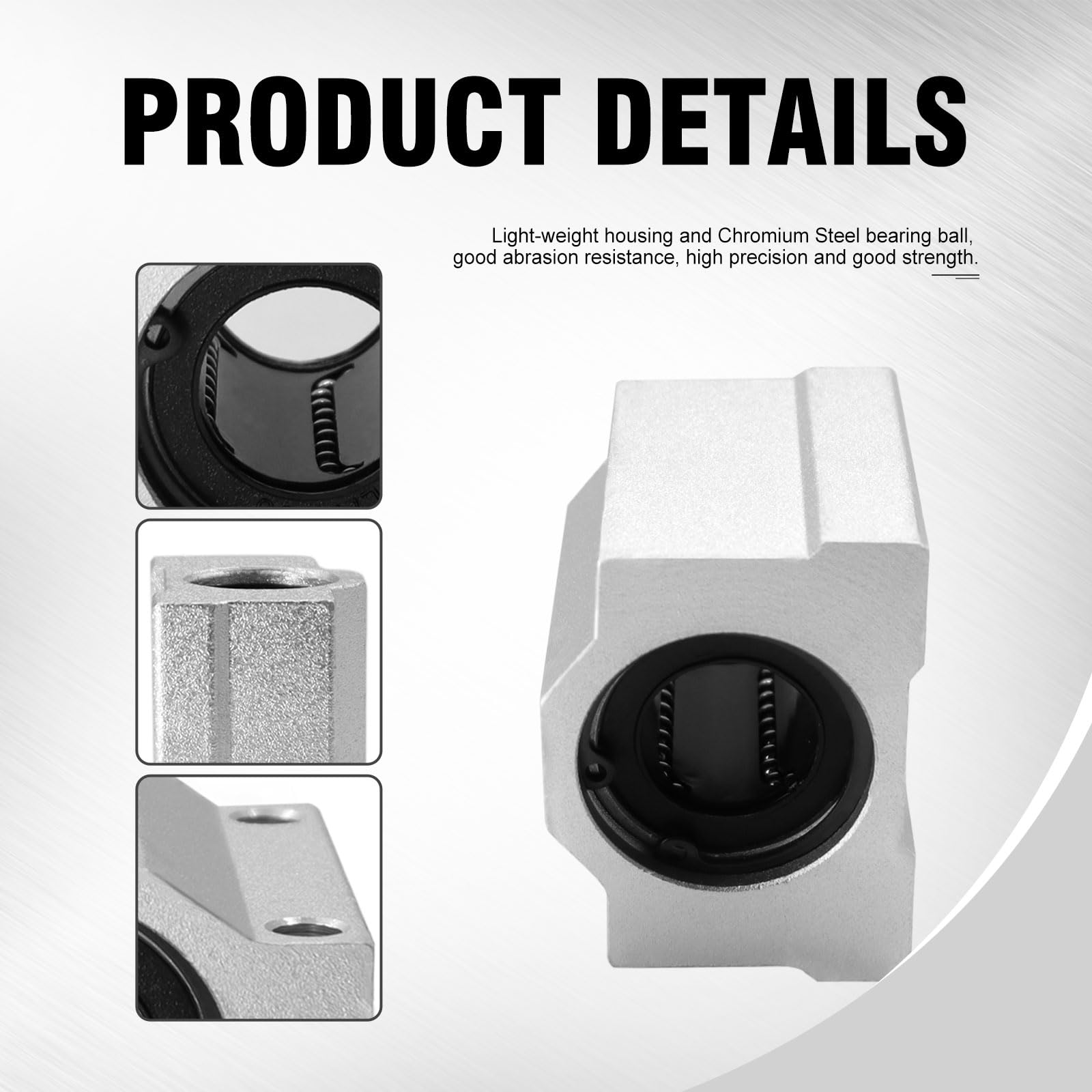 Snapklik.com : 4Pcs SCS8UU Linear Motion Ball Bearing Slide Block ID ...