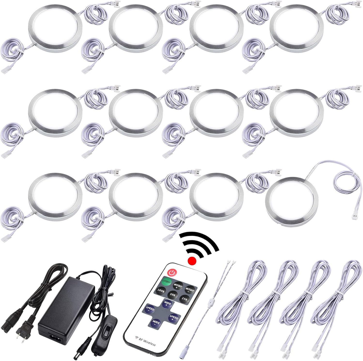 Amazon.com: Lvyinyin Small LED Puck Lights for Uplight or Downlight ...