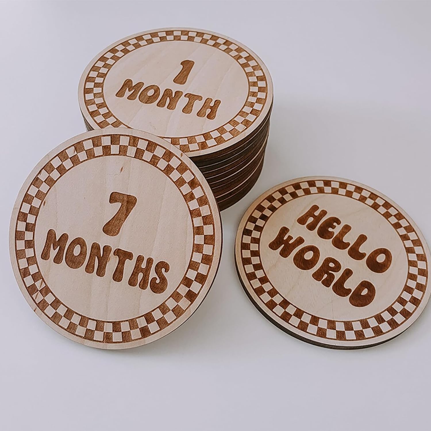 Amazon.com : Baby Monthly Milestone,It's Boy and It's Girl, Hello World ...