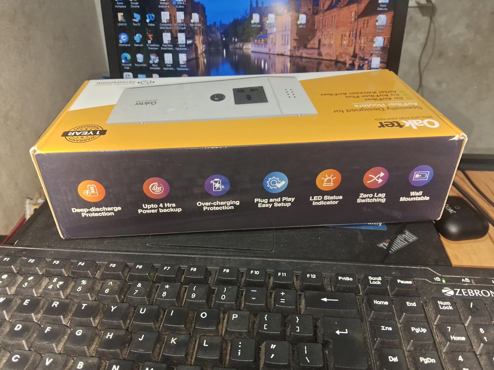 Oakter Mini UPS for Jio AirFiber and AirFiber Plus WiFi Routers ...