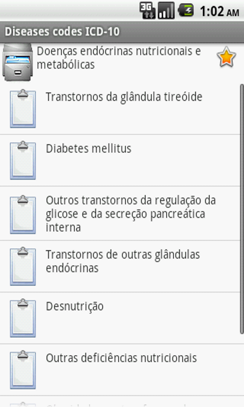 Códigos de Doenças CID-10 - Aplicativo na Amazon Appstore