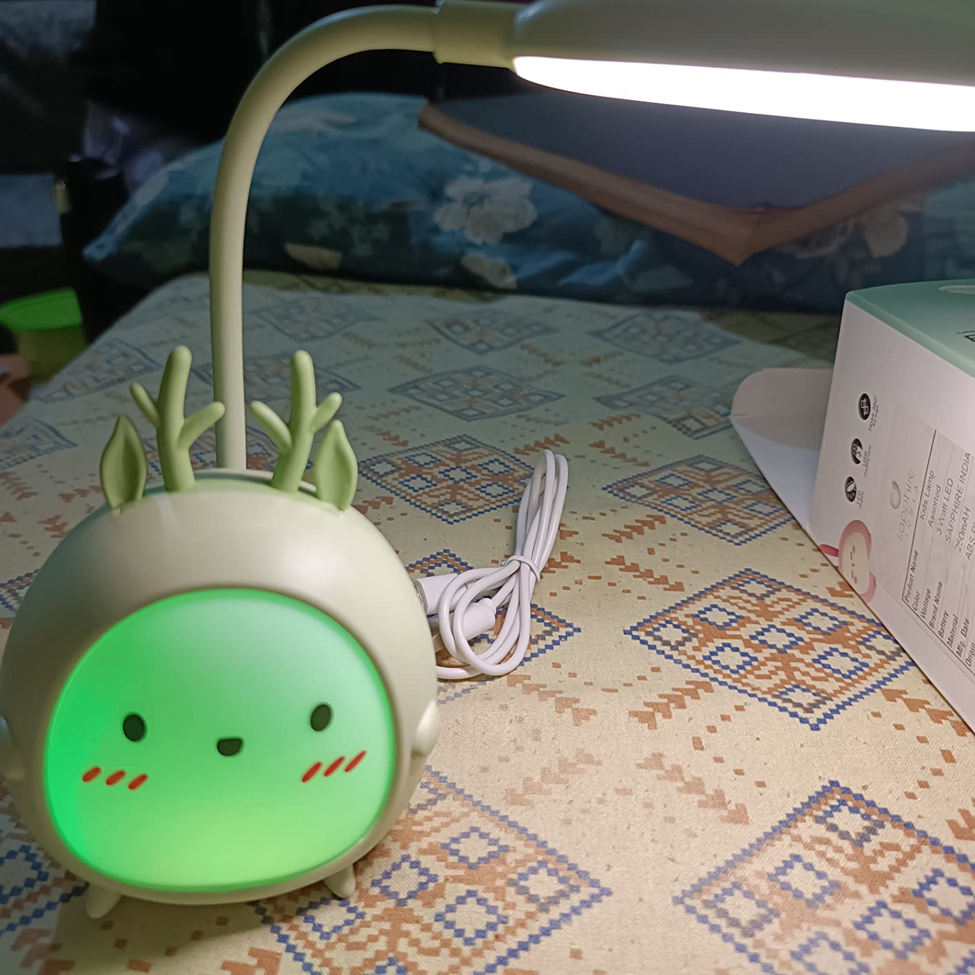 Buy SAPPHIRE INDIA Study Table Lamp for Students - Rechargeable Desk ...