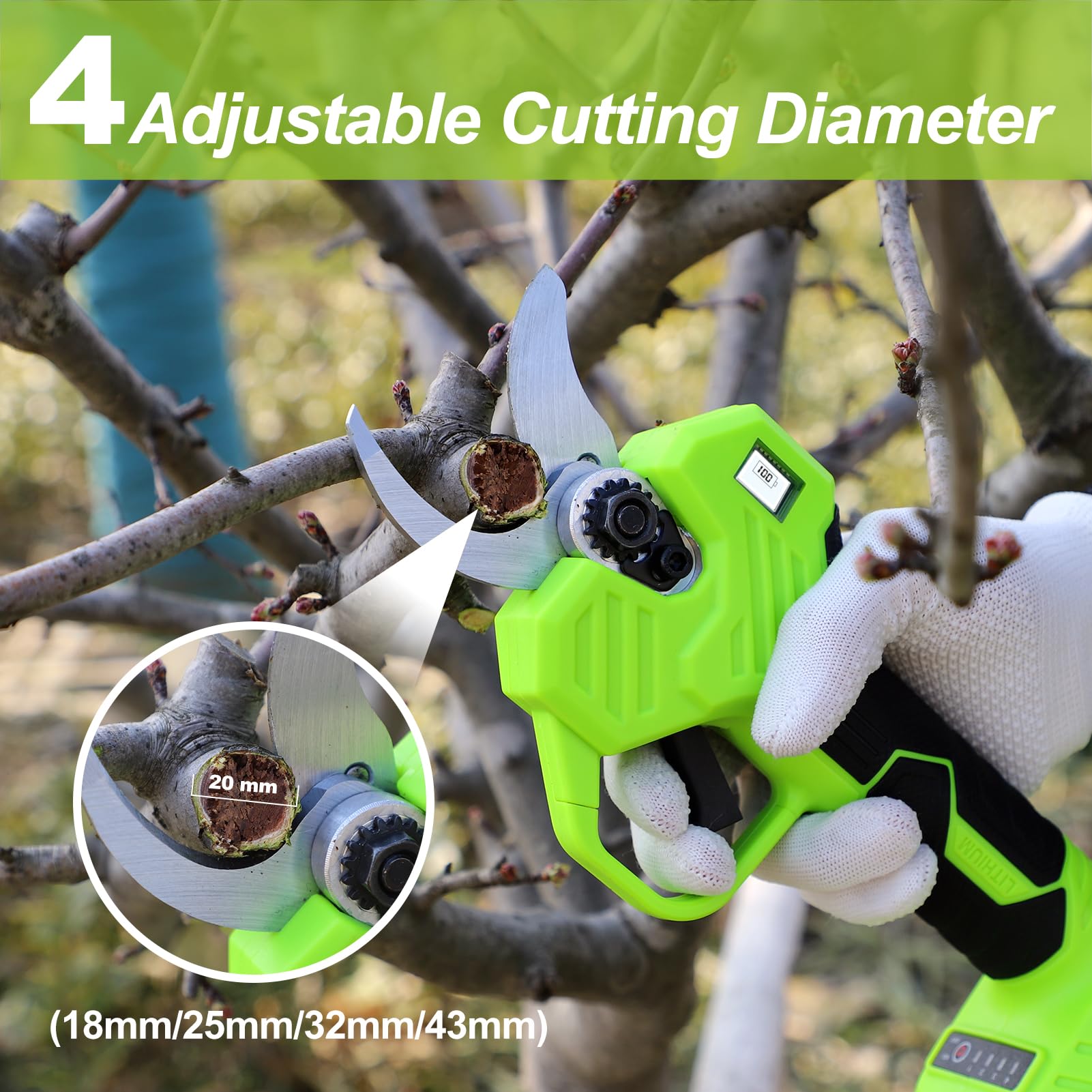Snapklik.com : Electric Pruning Shear Replacement Blades Adjustable ...