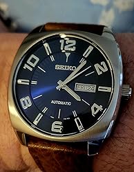 Amazon.com: SEIKO SNKP27 Automatic Watch for Men - Recraft Series ...
