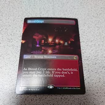 Amazon.co.jp: MTG CLU Blood Crypt English Foil Borderless RAVNICA ...