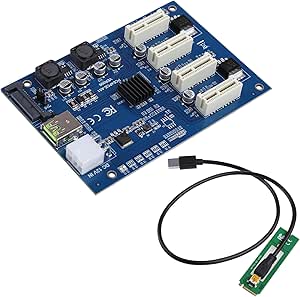 Amazon.com: BaoFufc 1 to 4 Port PCI for Express Switch PCIE X1 to 4PCI ...