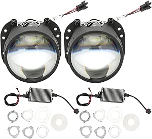 2.5in Bi LED Projector Lens, Car Headlight Retrofit Kit Car Headlight ...