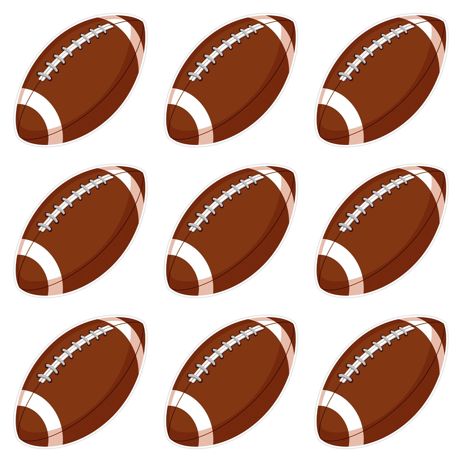 Amazon.com: 45 Pcs Football Cutouts Sports Ball Cutouts for Bulletin ...