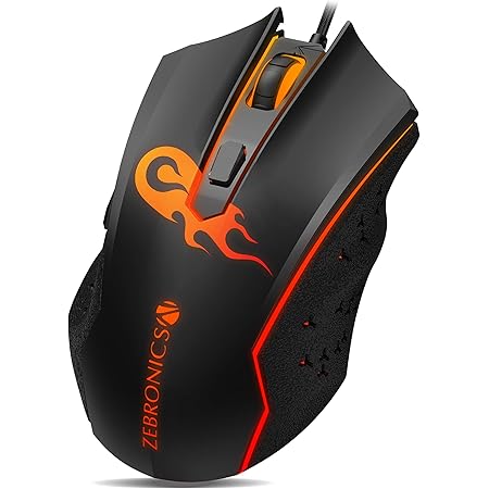 Amazon.in: Buy Zebronics Zeb Feather - Premium USB Gaming Mouse with 6 ...
