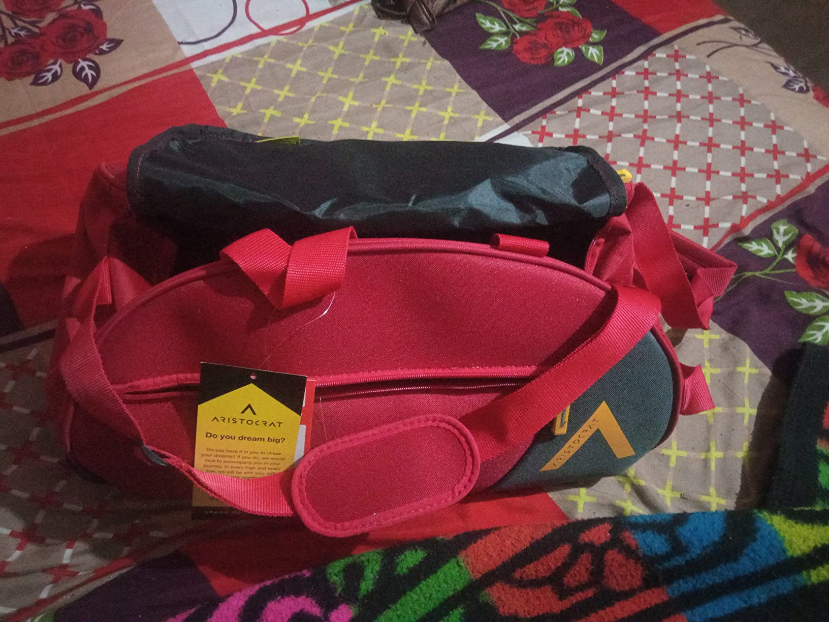 Aristocrat Spark 53cm Polyester Small Red Duffle Bag : Amazon.in: Fashion