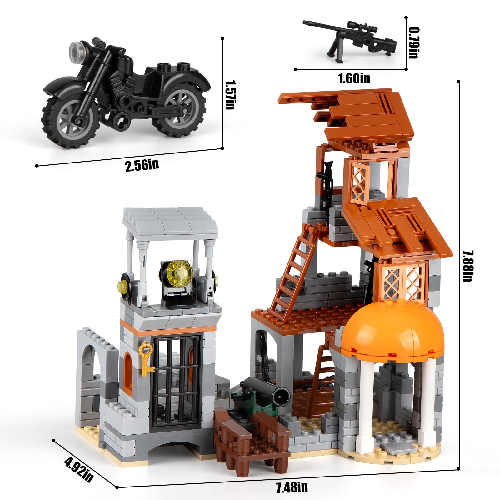 Snapklik.com : Military Base Building Block Set, WW2 Army War ...