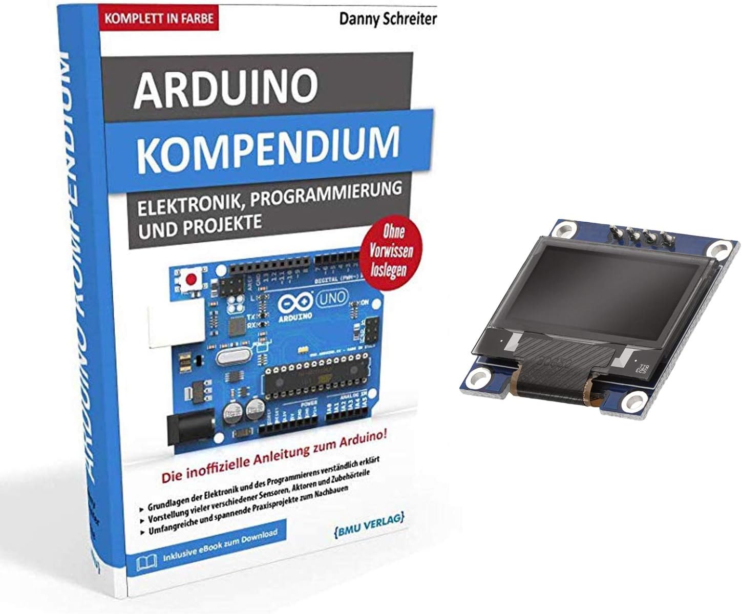 AZDelivery Gro es Arduino Kompendium Buch Mit Gratis 0 96 Zoll OLED
