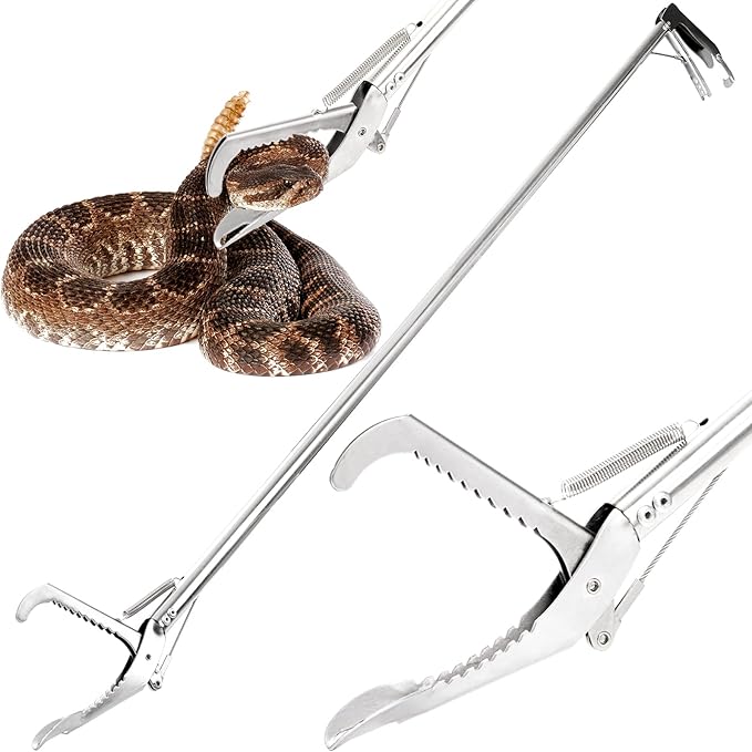 Amazon.com: Mezchi 60'' Foldable Snake Grabber Tool Heavy Duty ...
