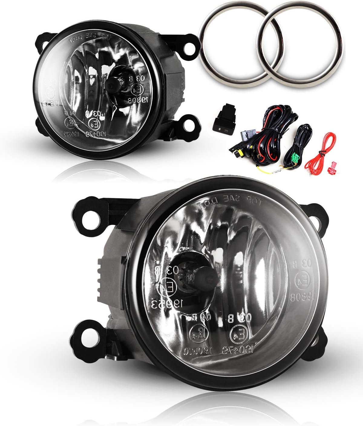 Amazon.com: KUAFU Pair Fog Light Compatible with 2012-2015 Honda Pilot ...