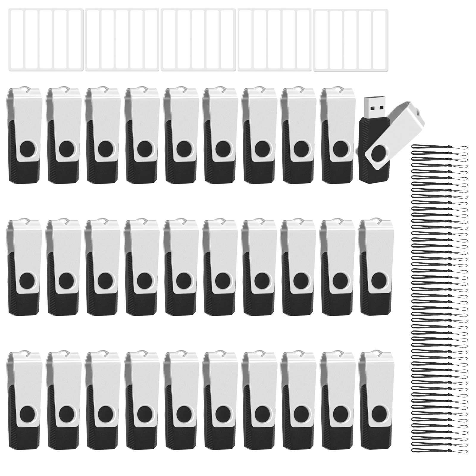 Amazon.com: EASTBULL 50 Pack of Flash Drives Bulk 4GB USB 2.0 Flash ...