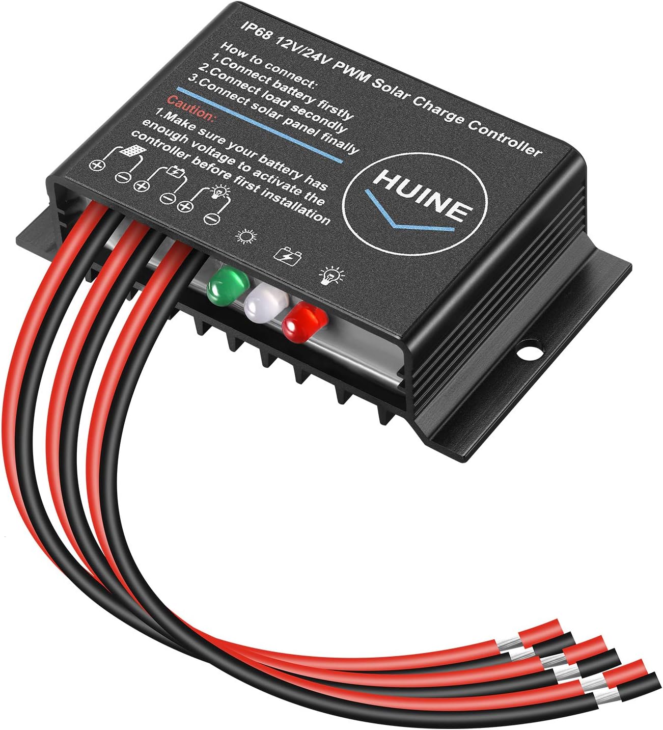 Amazon.com : LiTime 20Amp PWM 12V/24V Solar Charge Controller with LCD ...