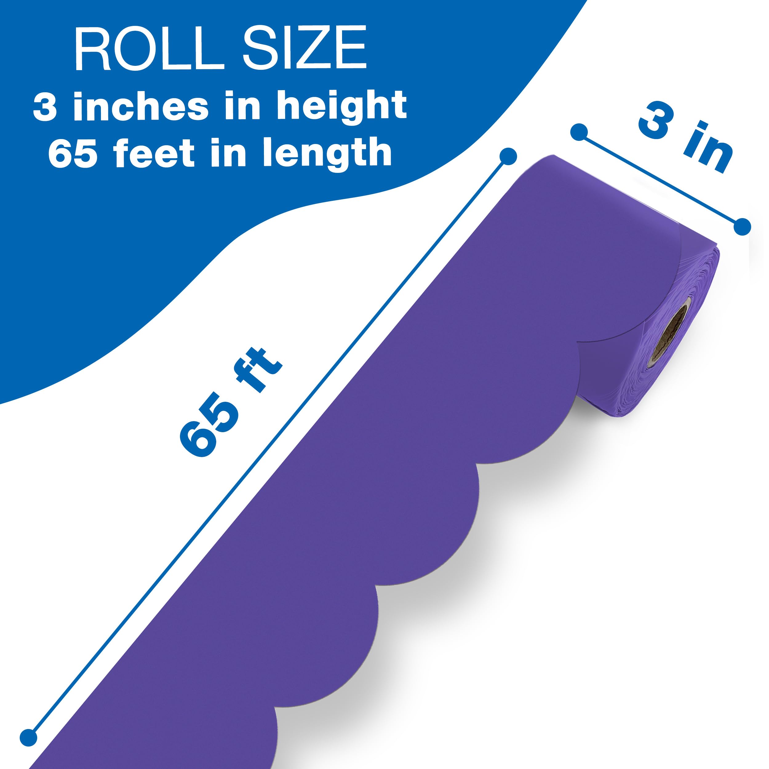 Snapklik.com : Carson Dellosa 65Ft Of Purple Bulletin Board Borders, 1 ...