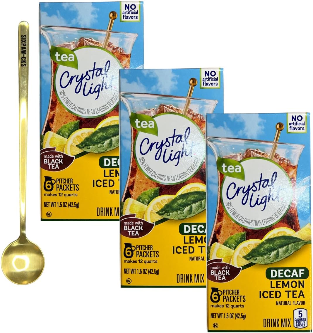 Amazon.com : Crystal Light Sugar-Free Decaffeinated Lemon Iced Tea ...