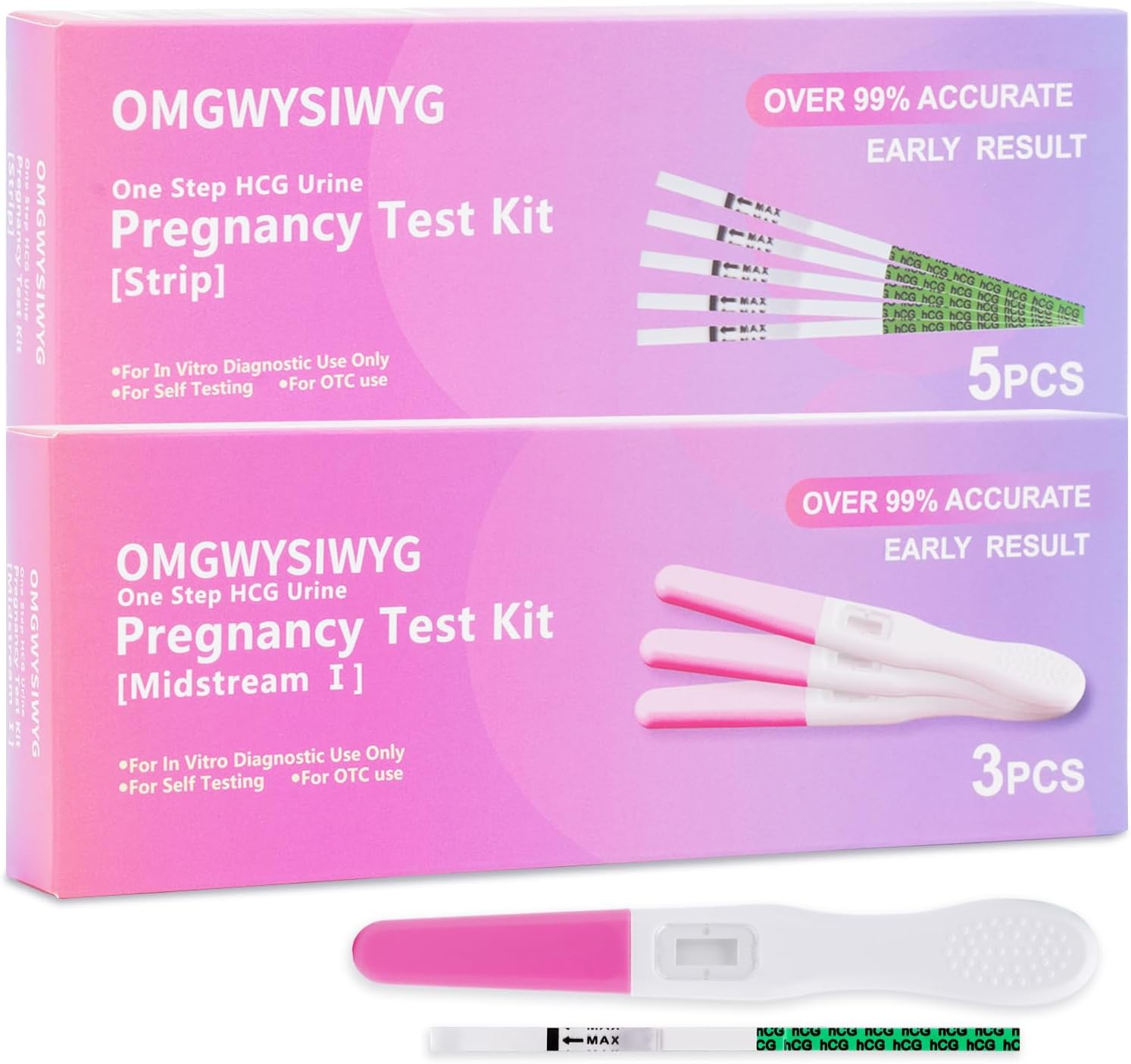 Amazon.com: [3 Pack] CheckYo Pregnancy Tests for Early Detection ...