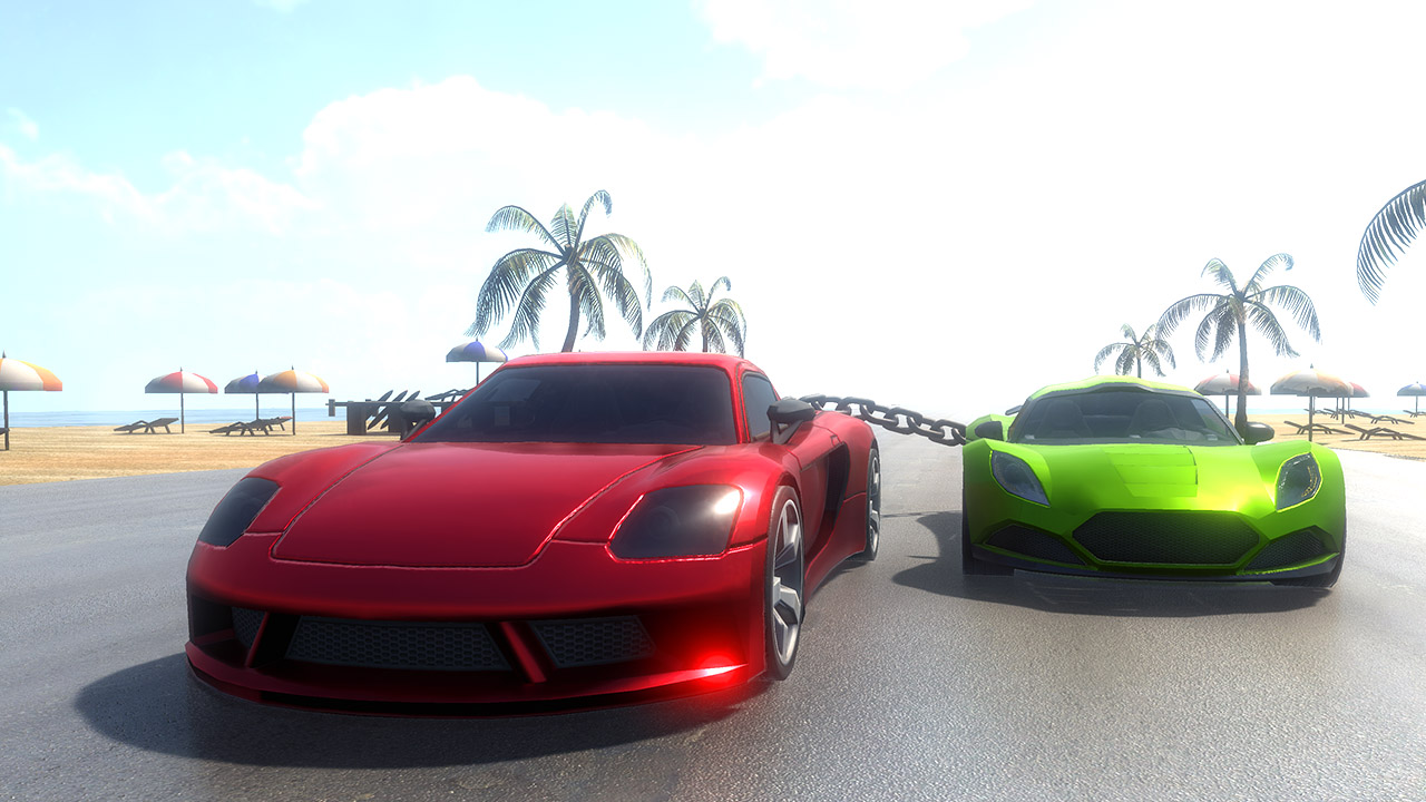 Super Chained Cars Speed Racing 3d : Extreme Airborne City Traffric ...