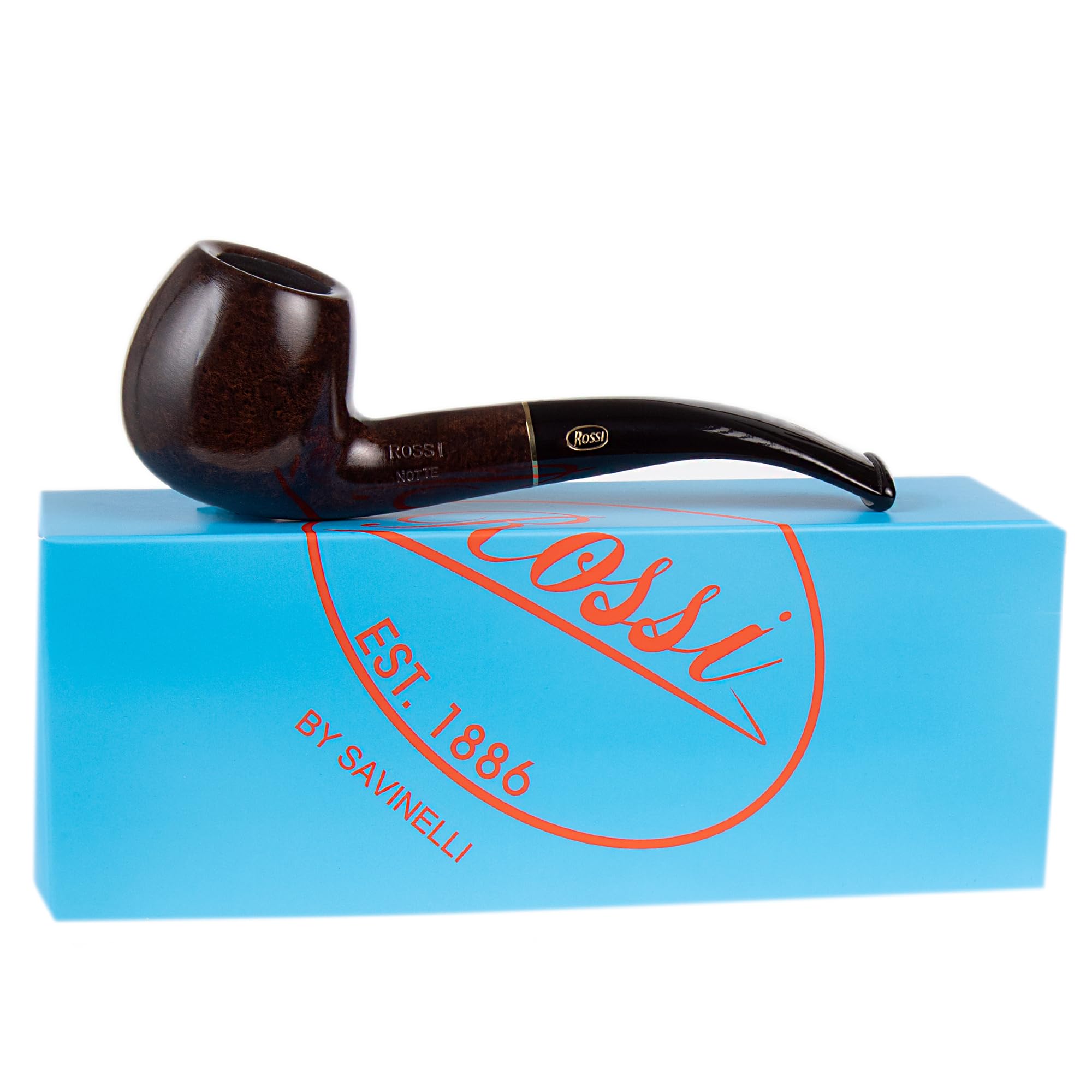 Amazon.com: Rossi Notte Handmade Briar Pipe by Savinelli - Hand Brushed ...