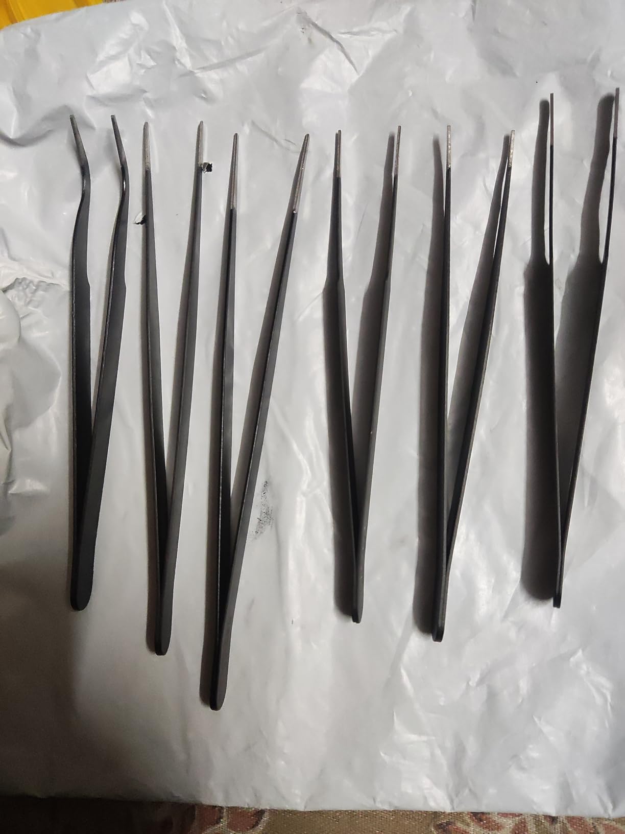 SEP (Sky Electrotek Products) Sky Black Anti-Static ESD Tweezer Set - 6 ...