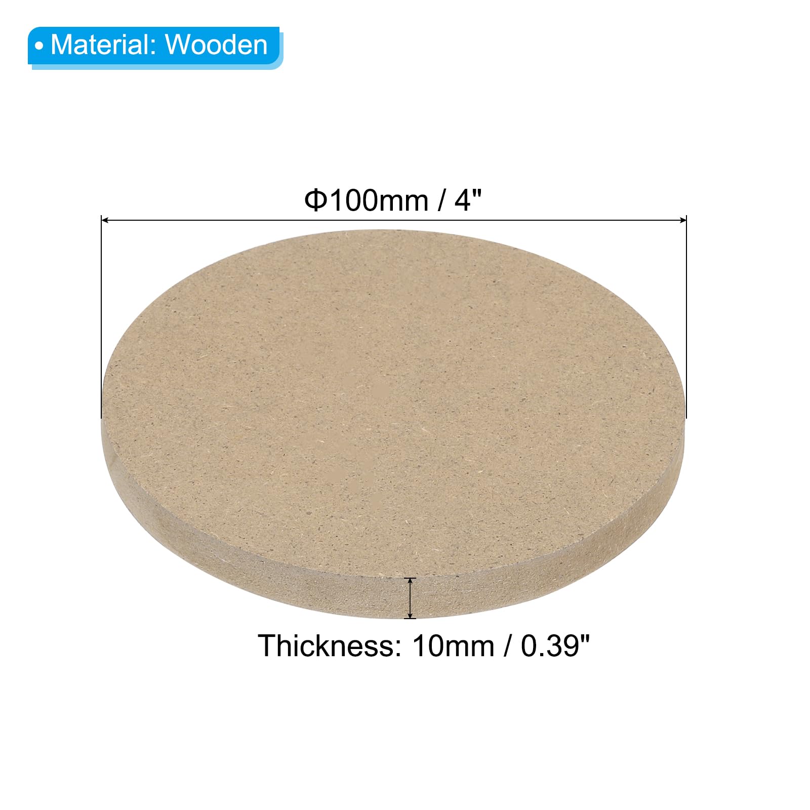 PATIKIL 4″ Round Pottery Wheel Bat 4 Pack 0.4″ Thickness for Pottery ...