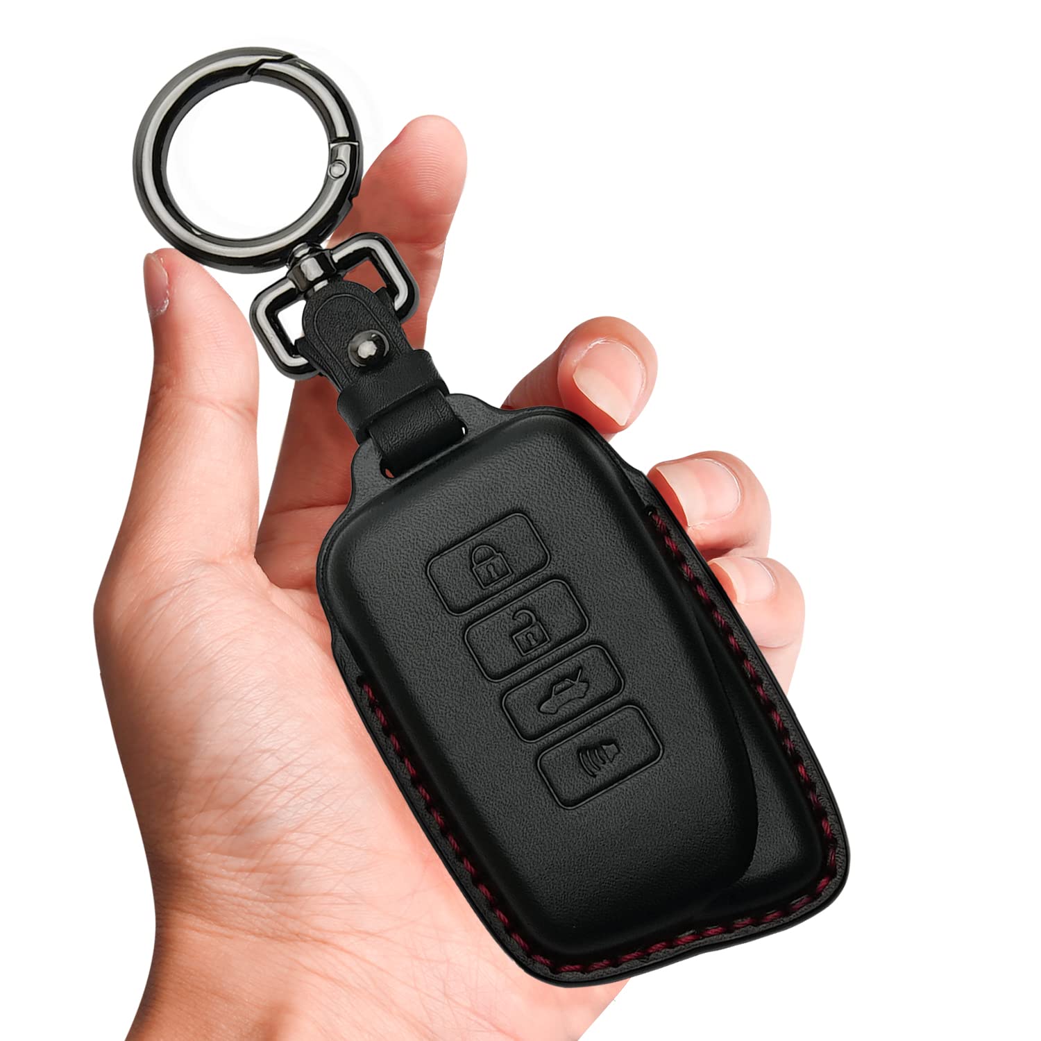 Amazon.com: Tukellen for Lexus Leather Key Fob Cover with Keychain ...
