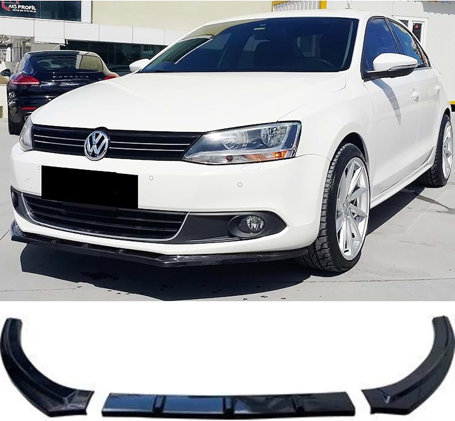 for VW Jetta MK6 Front Bumper Lip Body Kit Spoiler Splitter Diffuser ...
