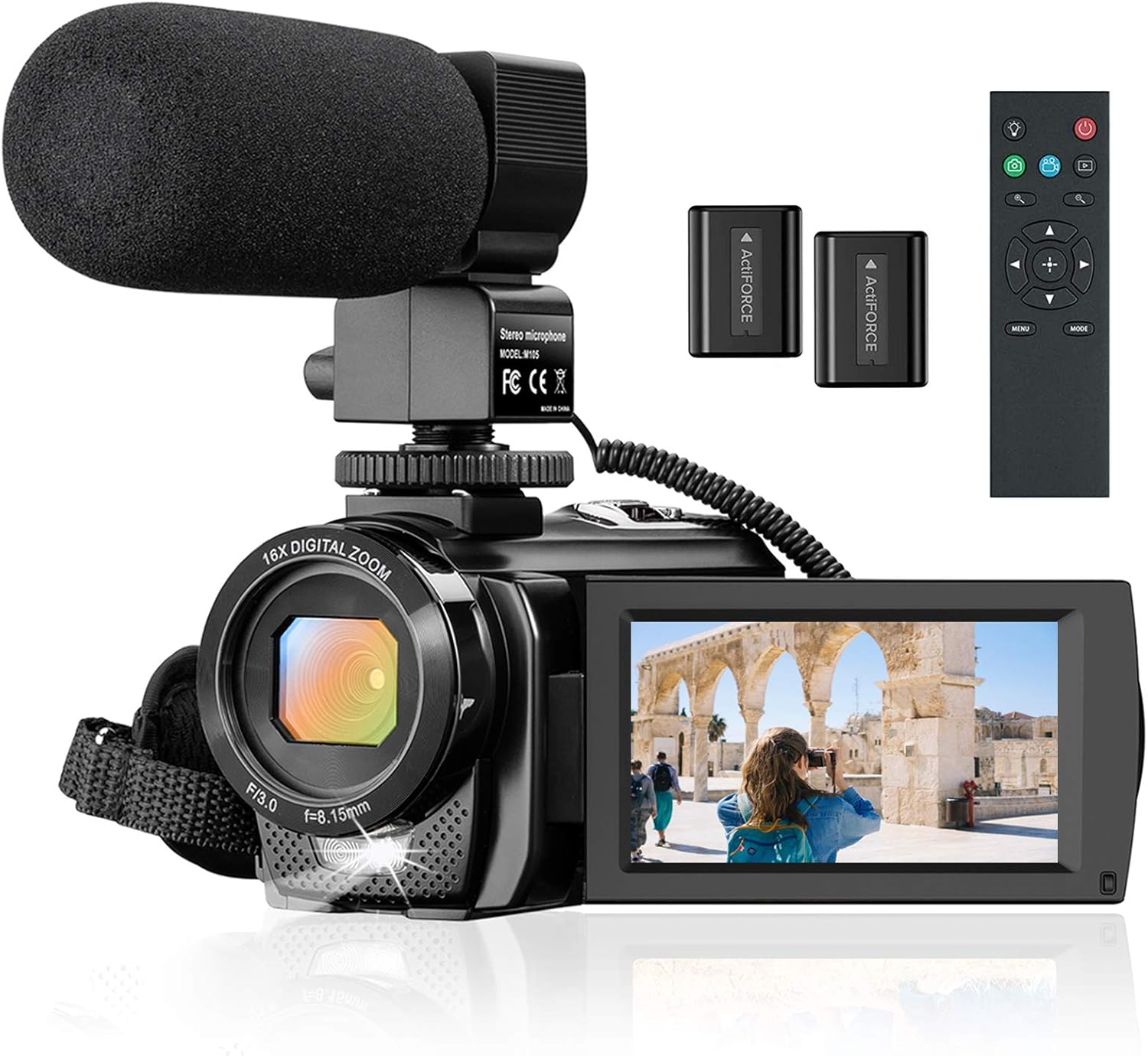 Amazon.com : MELCAM Camcorder Video Camera for YouTube, Vlogging Camera ...