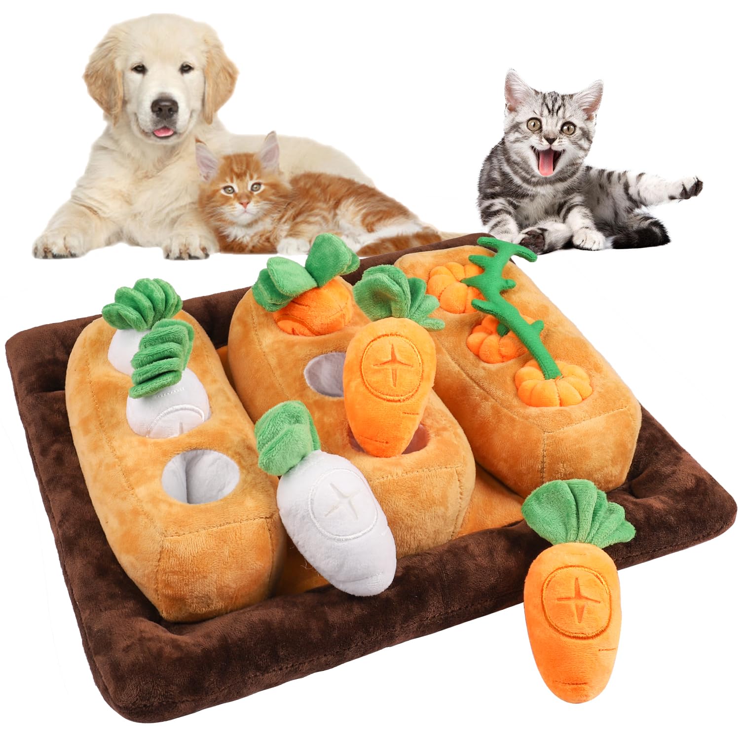 Amazon.com: STELLAIRE CHERN Carrot Snuffle Mat for Dogs15.7" x 13.8 ...