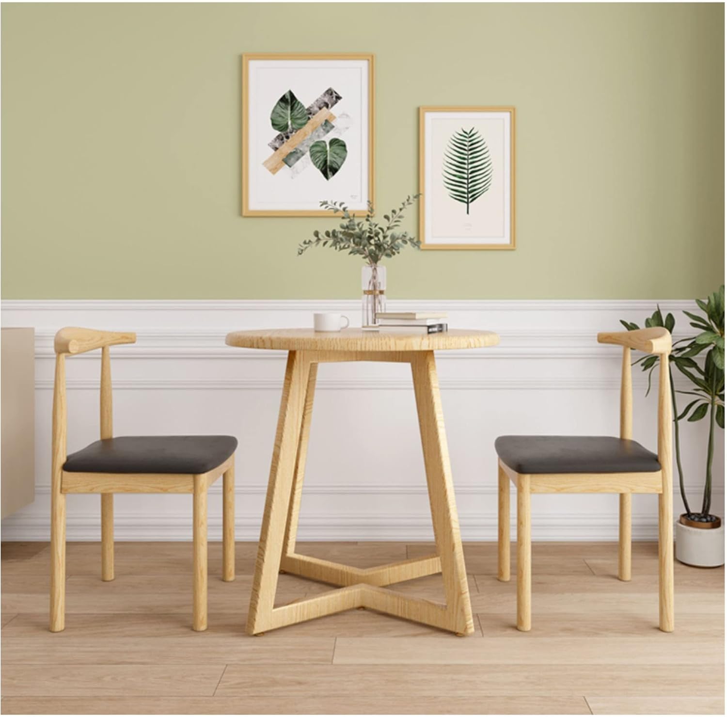Amazon.com - Small Round Dining Table for 2/3/4,Kitchen Table and ...