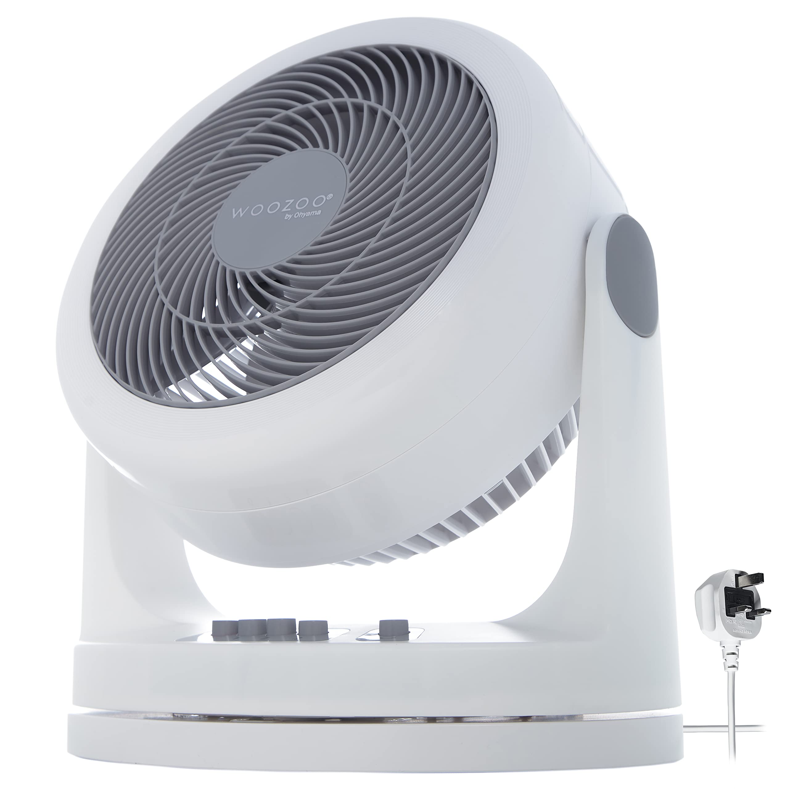 Woozoo, Fan PCF-HM23, 9.4", 6-Angle Adjustable Head, Oscillating, White ...