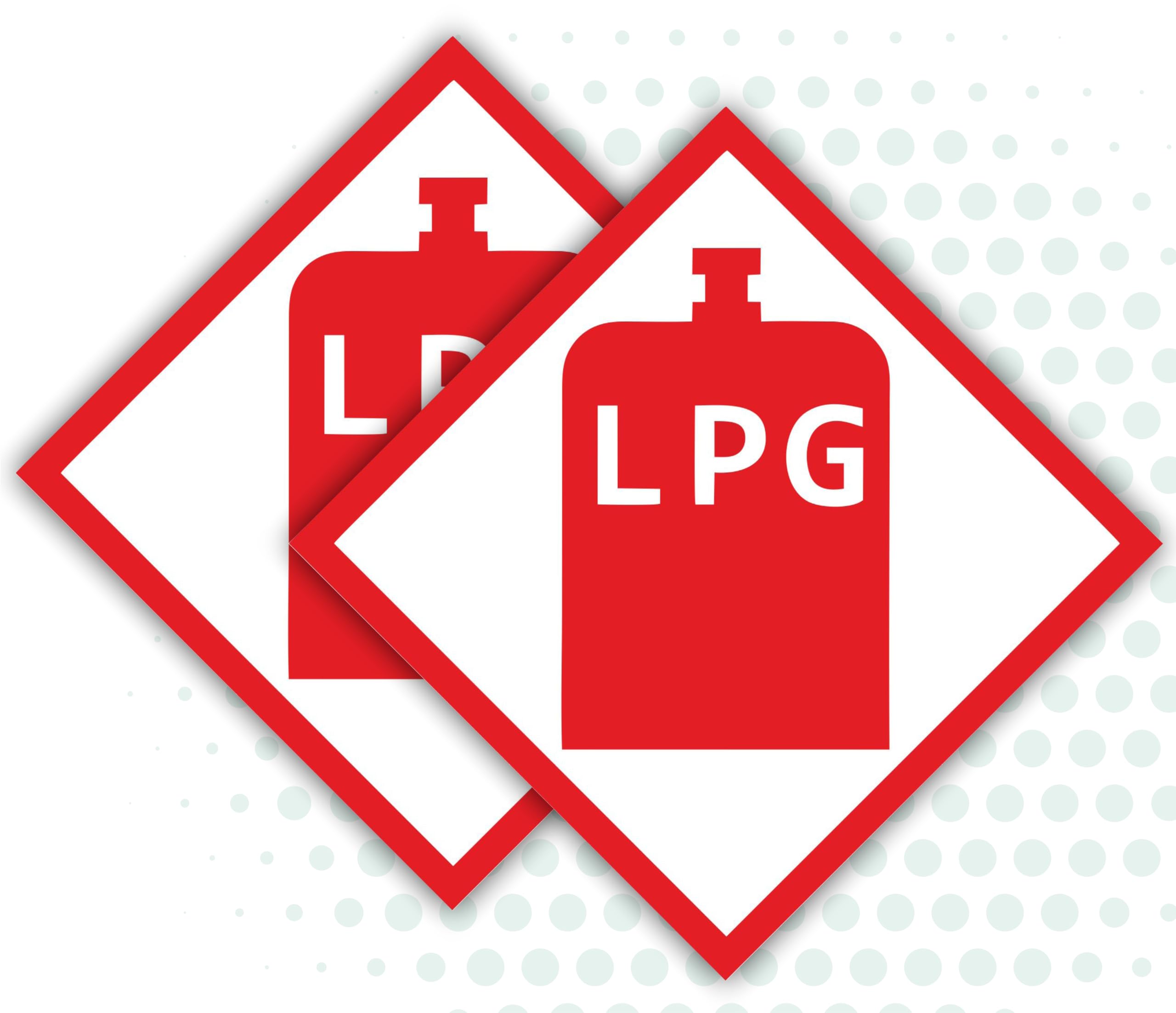Generic Pack of 2 LPG Self Adhesive Vinyl Stickers For Motorhomes and ...