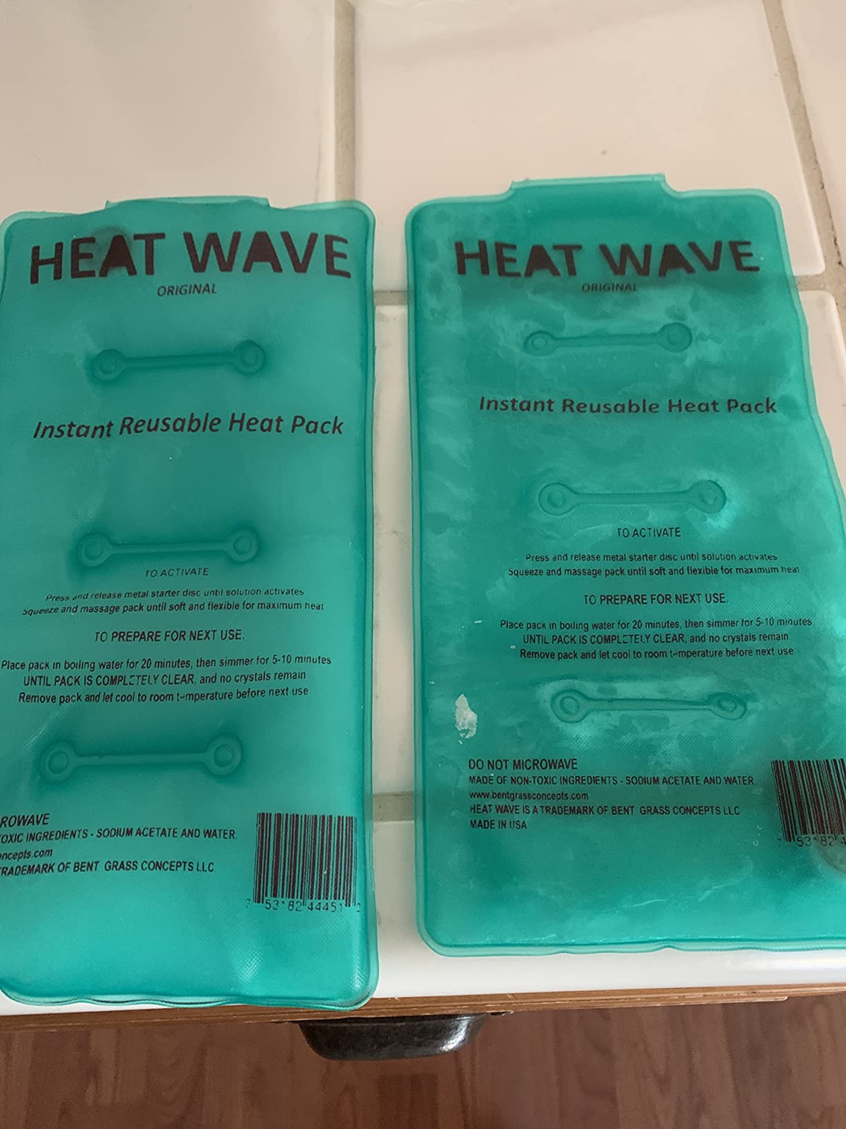 Amazon.com: MADE in USA: HEAT WAVE Instant Reusable Heat Pack - Medium ...