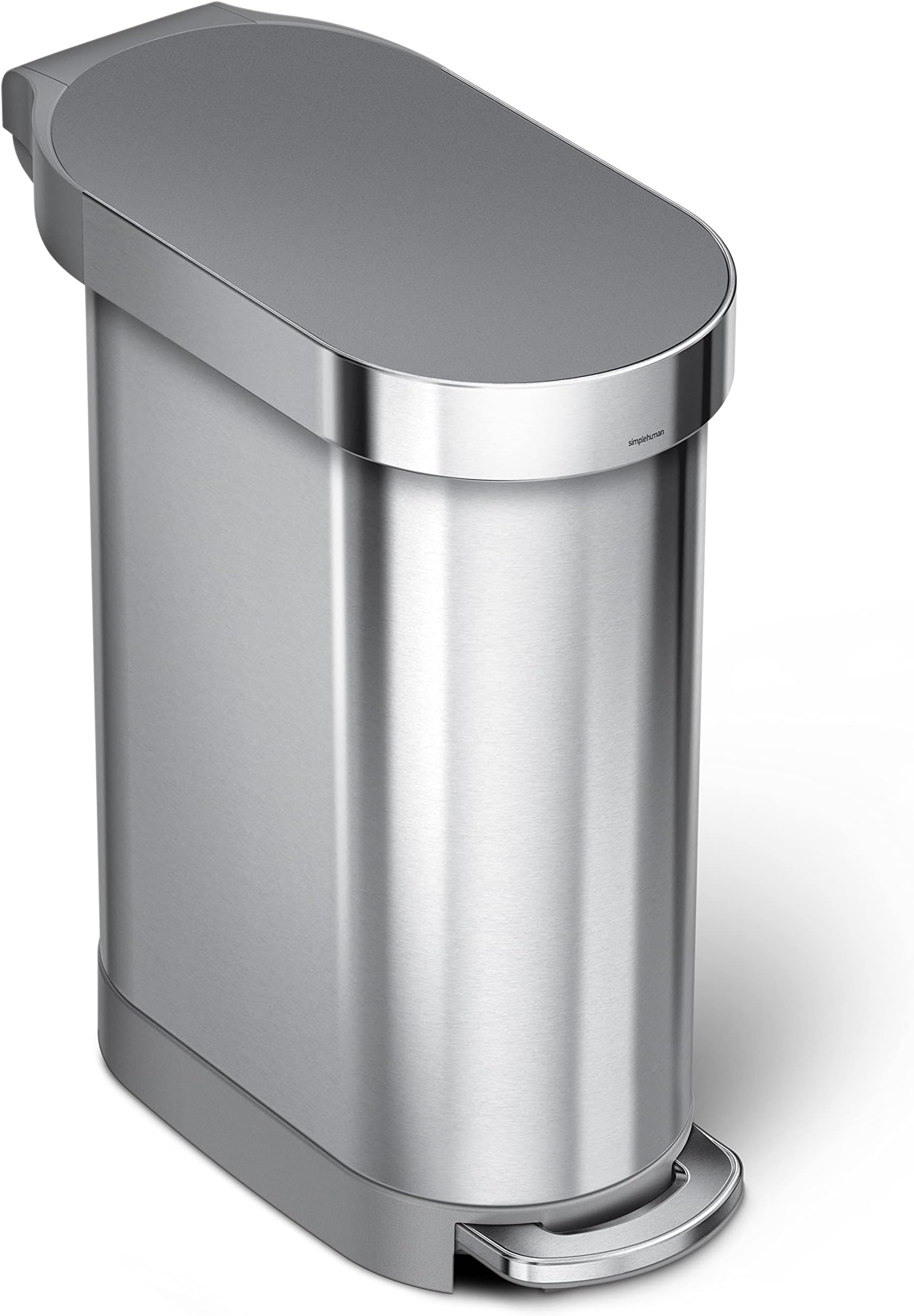 Amazon.com: simplehuman Hands-Free Kitchen Step Trash can, 45 Liter, Matte Black : Home & Kitchen