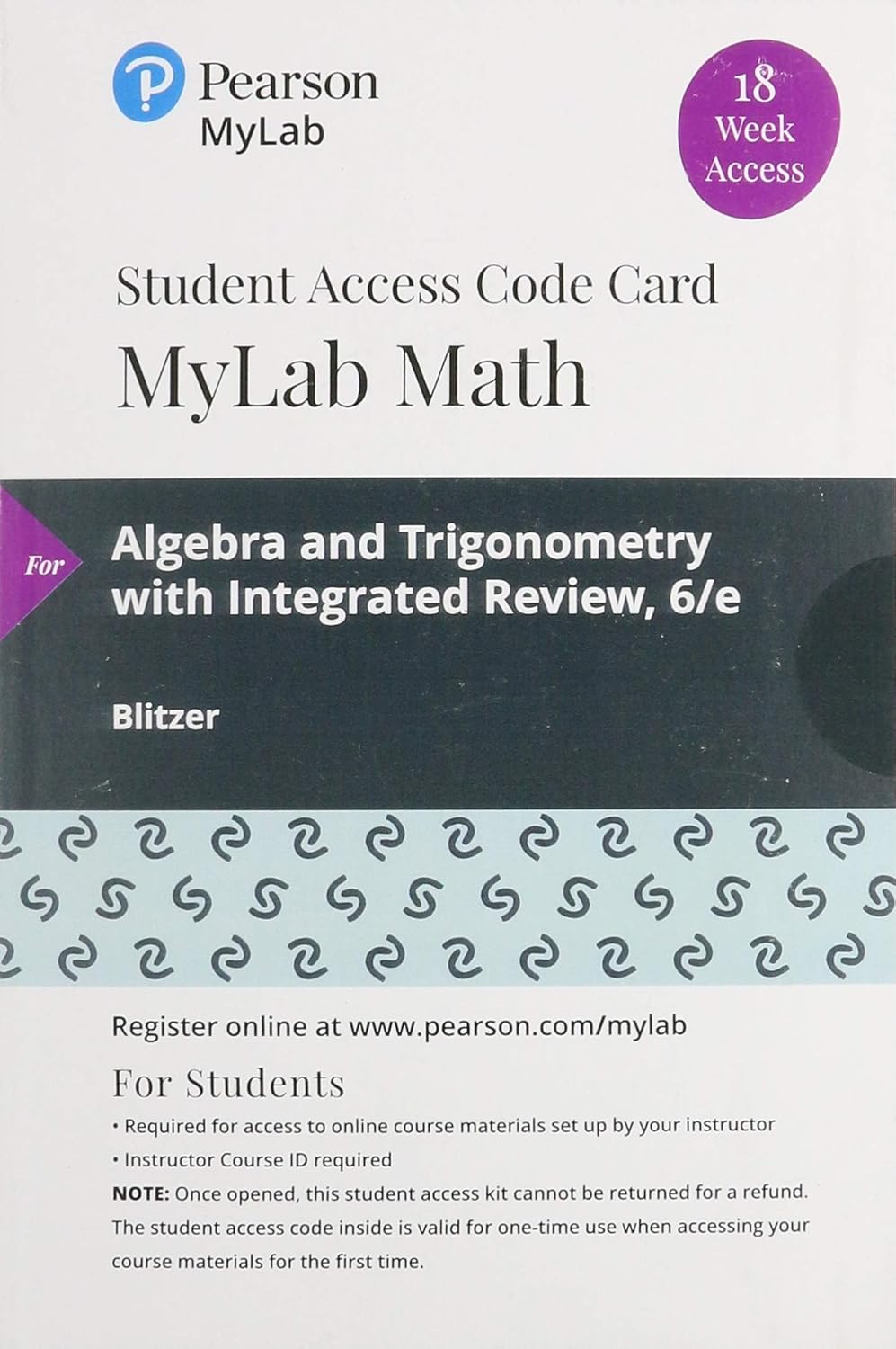 Algebra and Trigonometry with Integrated Review - MyLab Math with ...