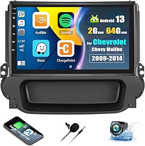 Amazon.com: [2+64G]Android 13 Car Stereo for Chevrolet Chevy Malibu ...